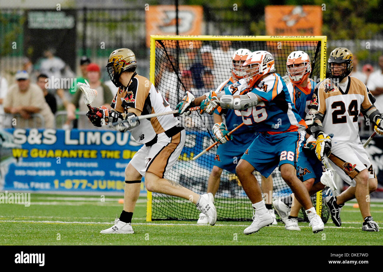 August 25, 2007: Rochester Rattler midfielder Colin Doyle (#77) in ...