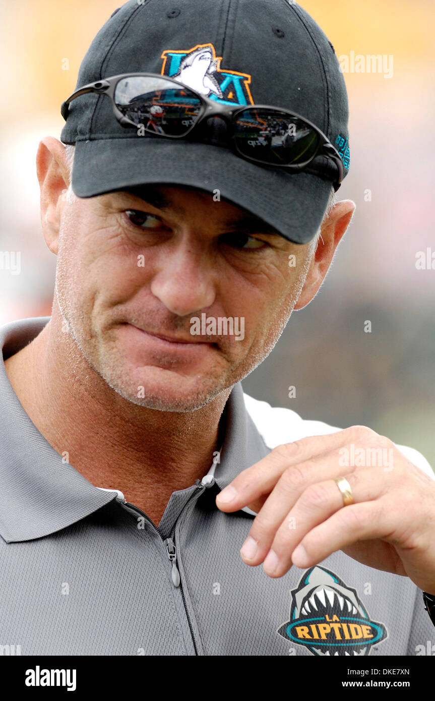 August 26, 2007: Los Angeles Riptide head coach John Tucker while playing the Philadelphia ...
