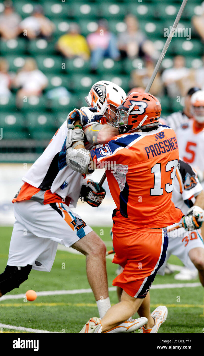 August 26, 2007: Philadephia barrage Jed Prossner (#13) in action ...