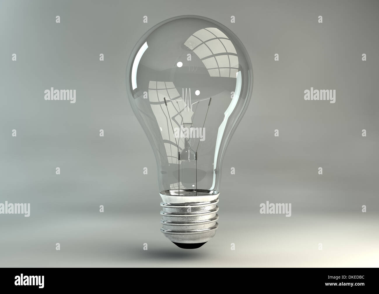 A regular unlit light bulb on an isolated sudio background Stock Photo ...