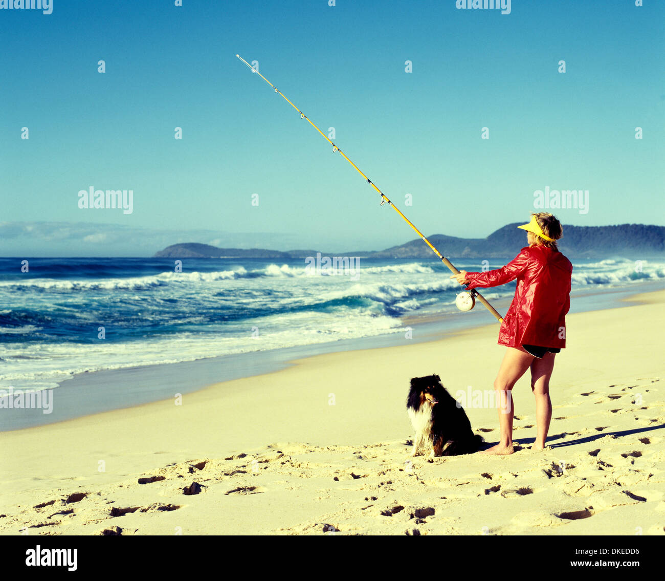 Fishing lady hi-res stock photography and images - Alamy