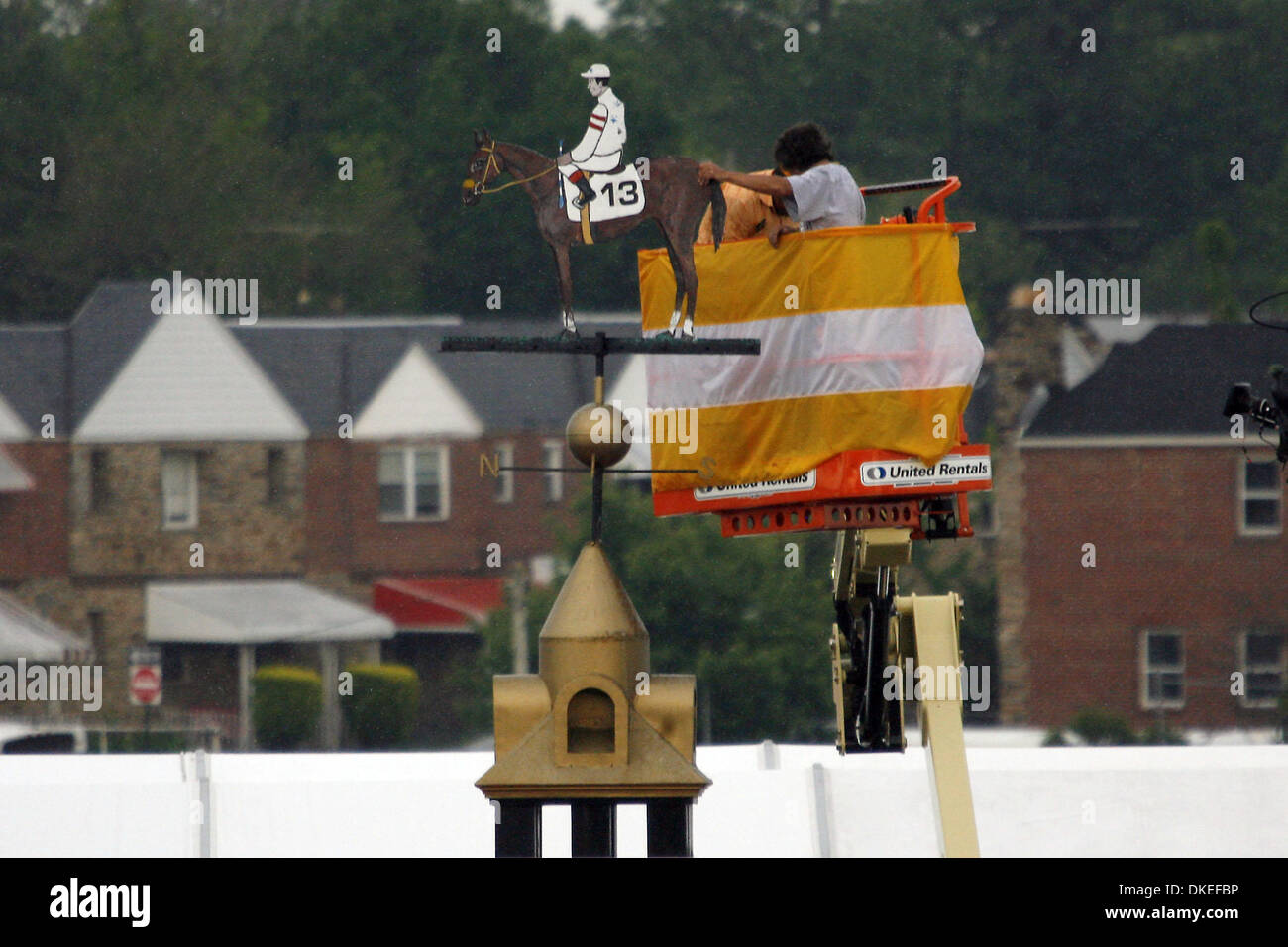 May 16, 2009 - Baltimore, Maryland, USA - Rachel Alexandra's #13 is ...