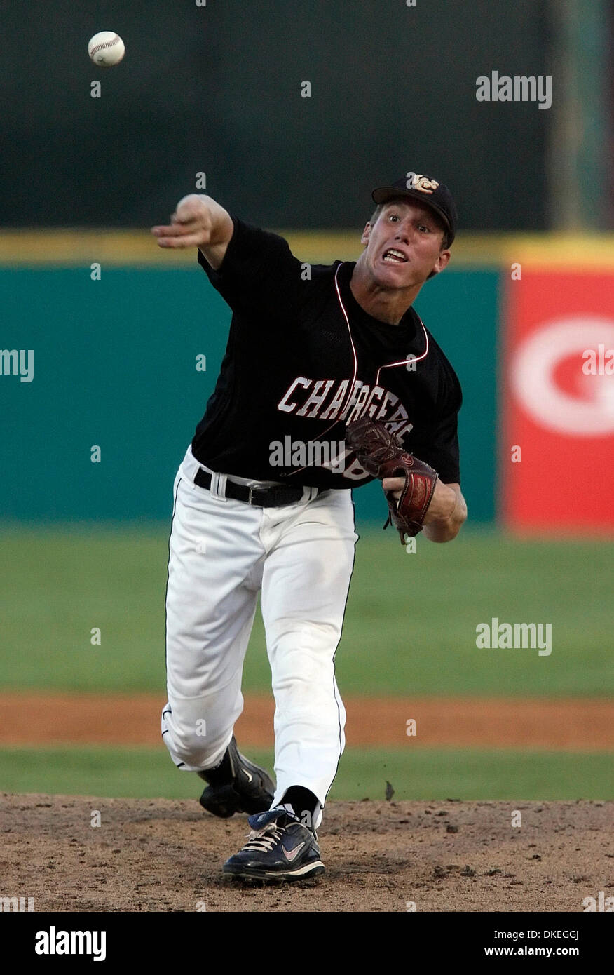 Churchill pitcher Nick Bolleter slings a pitch against O'Connor during ...