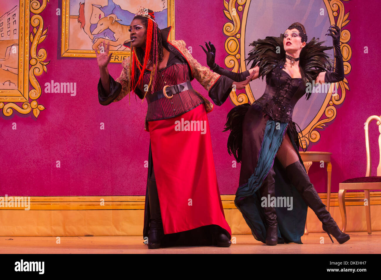 Puss in Boots pantomime at the Hackney Empire, London Stock Photo - Alamy