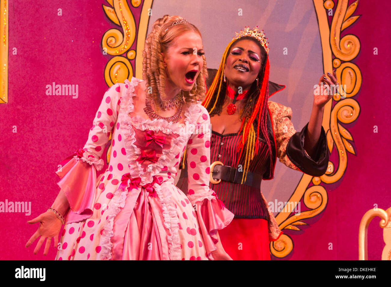 Puss in Boots pantomime at the Hackney Empire, London Stock Photo - Alamy