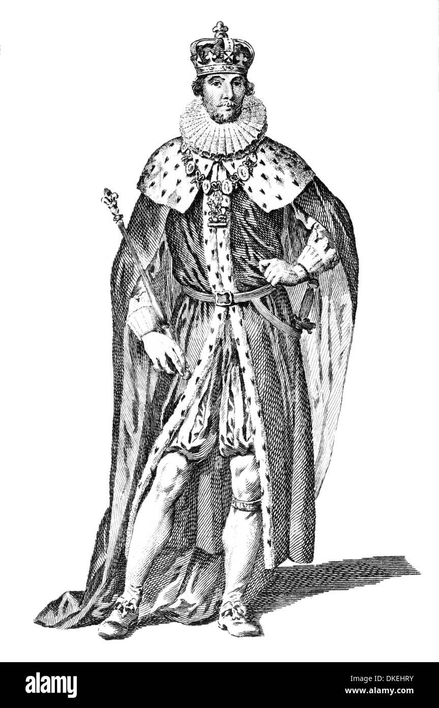 English king james i Black and White Stock Photos & Images - Alamy