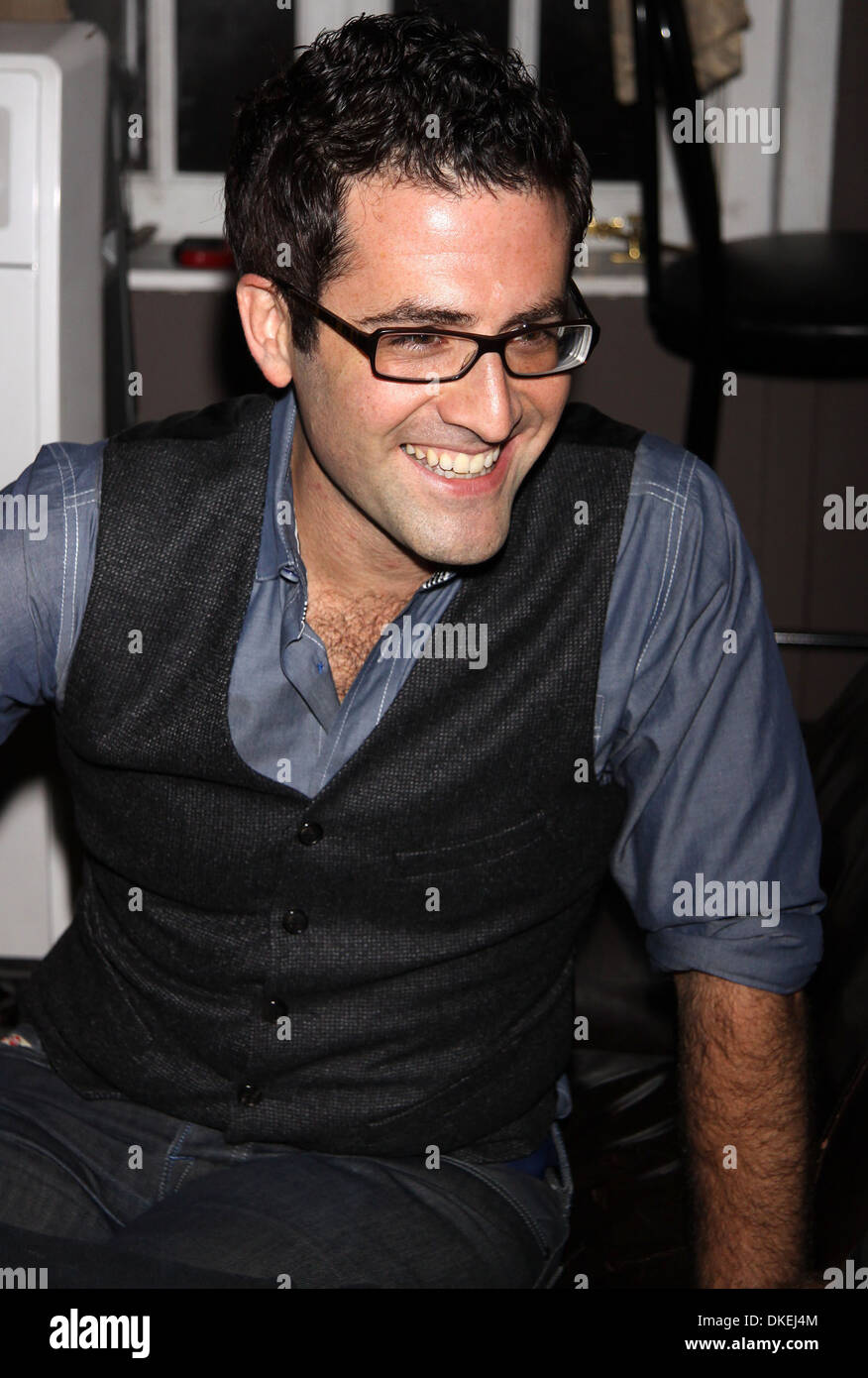 Ben Rimalower backstage after a performance of 'Patti Issues' held at ...