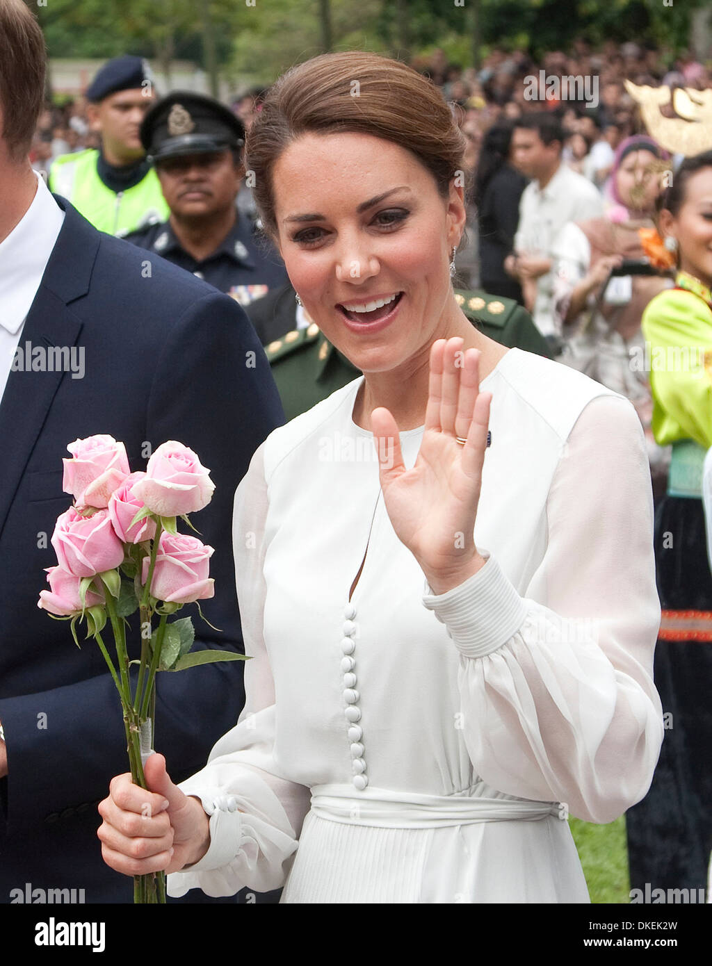 Catherine Duchess of Cambridge aka Kate Middleton during a walkabout in ...
