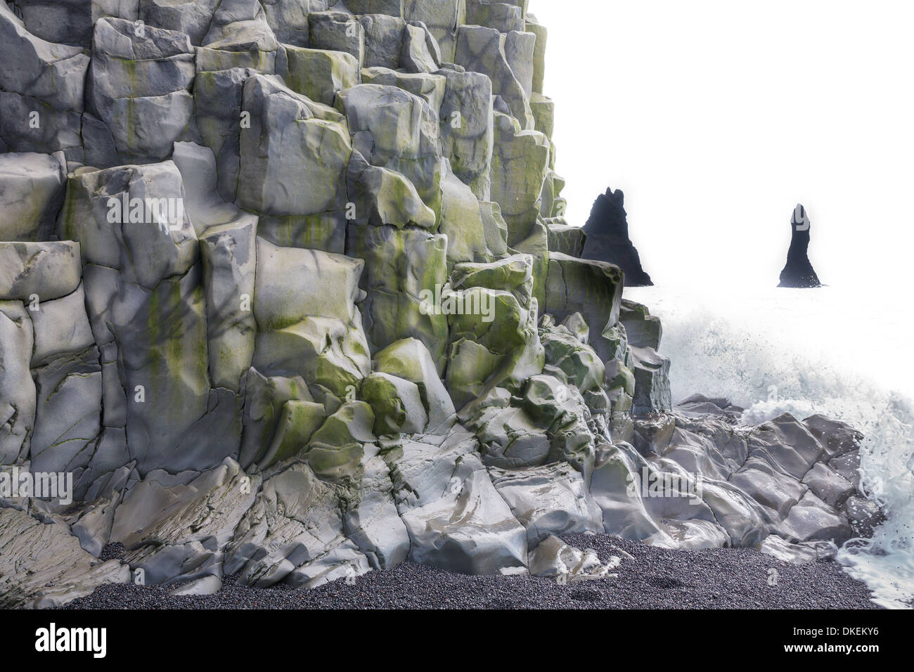 Reynisfjara rock formations Stock Photo - Alamy