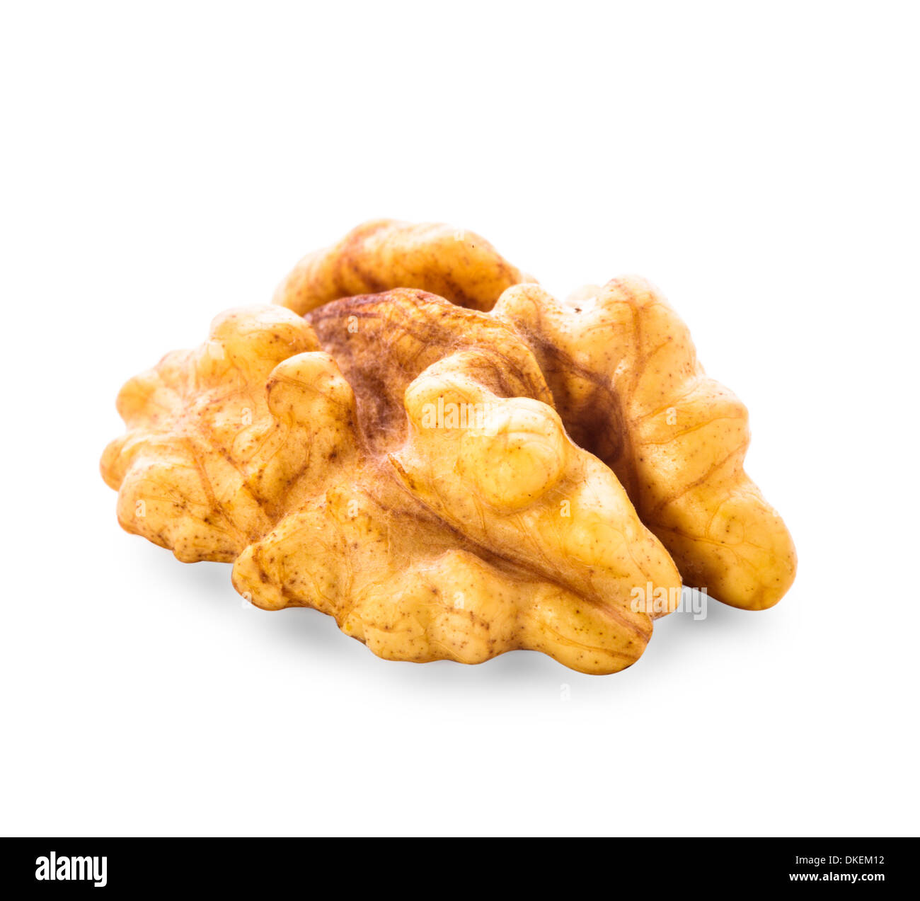 Peeled walnut close up isolated on white background Stock Photo - Alamy