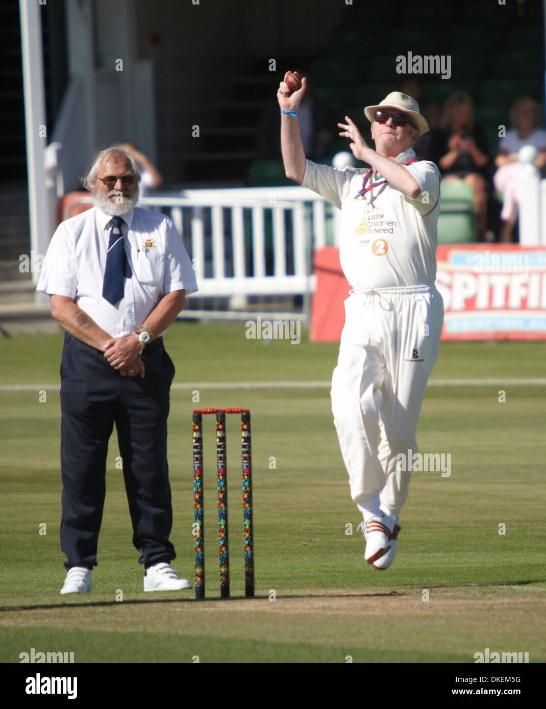 Chris Evans Chris Evans Children In Need cricket match with Bunburys at ...