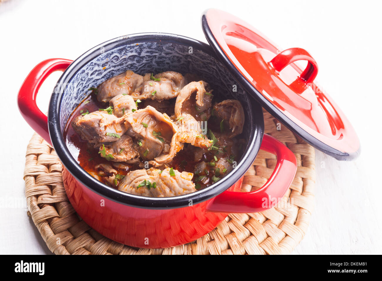 Chicken gizzard stew hi-res stock photography and images - Alamy