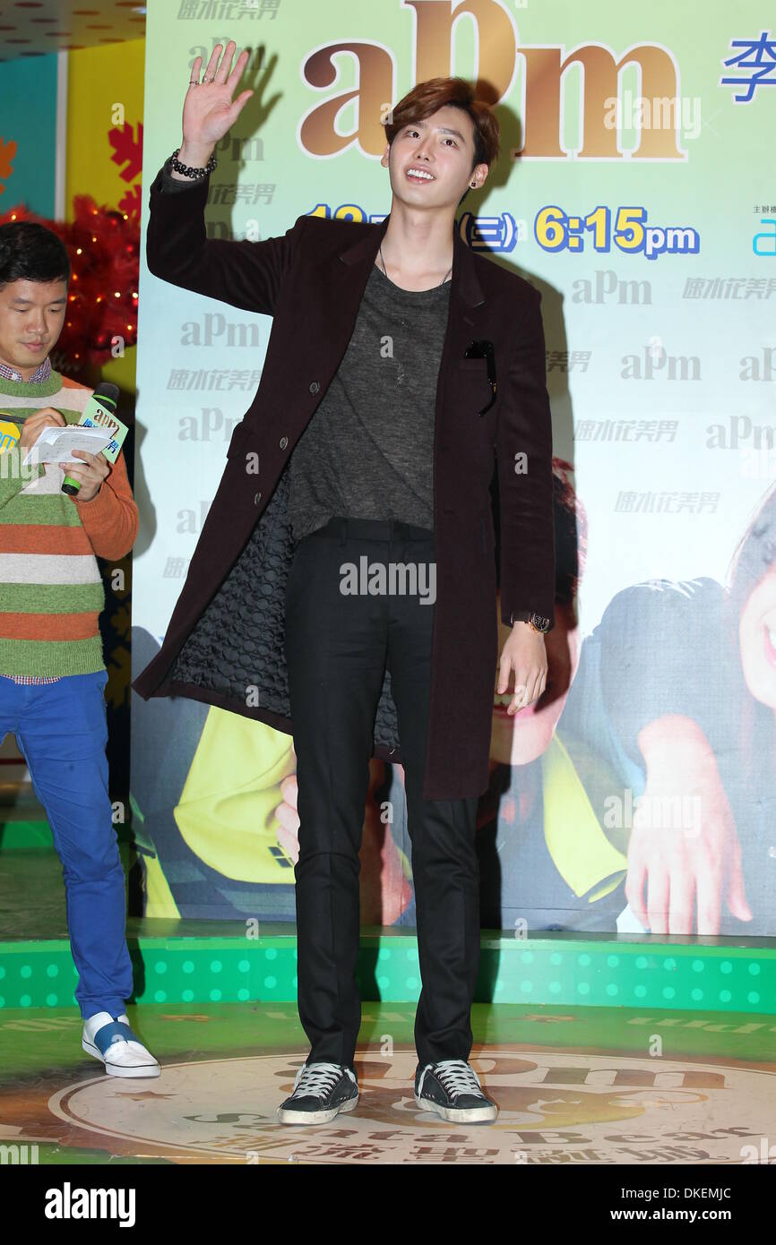 Hong Kong. 4th December 2013. Korean star Lee Jong Suk promotes his new ...