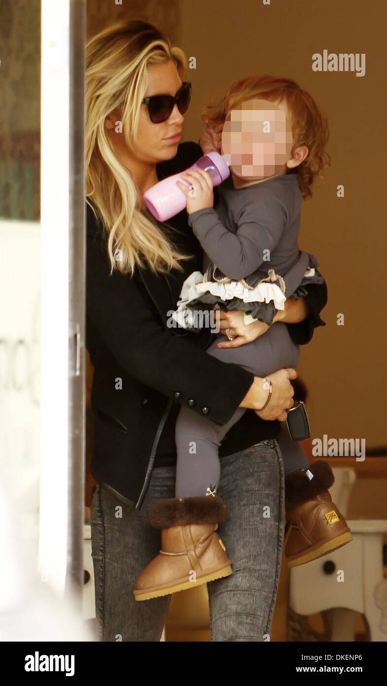 Abbey Clancy aka Abigail Clancy and baby Sophia out and about in ...