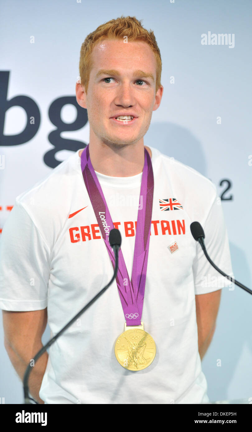 Greg Rutherford BGC Annual Global Charity Day held at Churchill Place ...