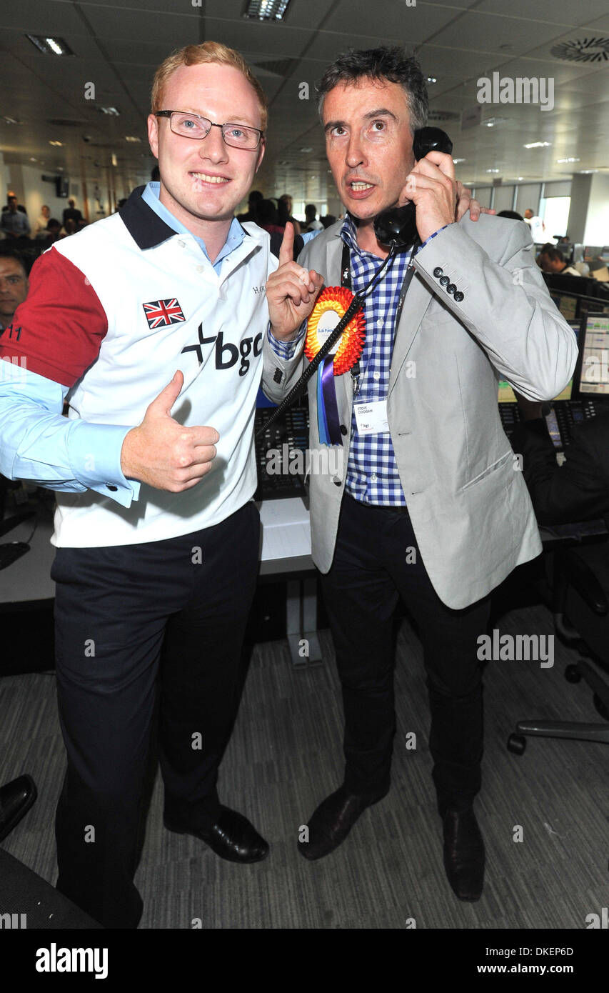 Steve Coogan BGC Annual Global Charity Day held at Churchill Place ...