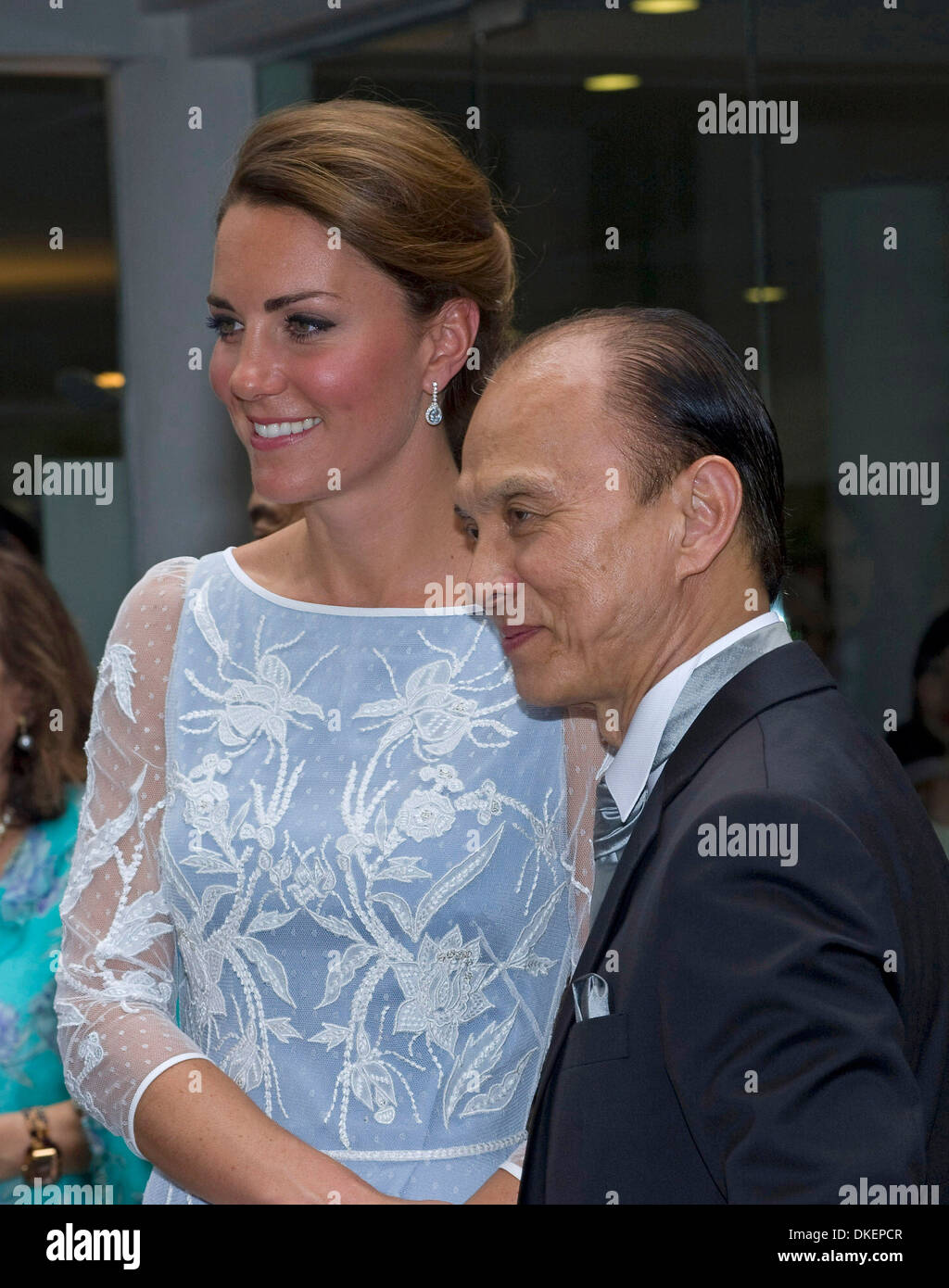 Catherine Duchess of Cambridge aka Kate Middleton attends a reception ...