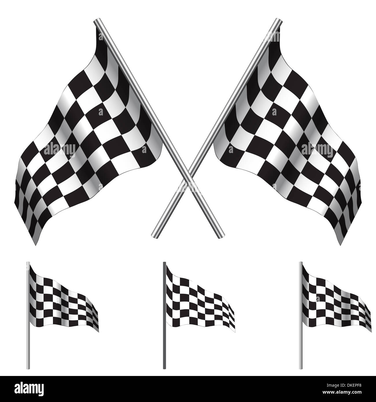 Checkered Flags (racing). Vector Stock Photo - Alamy