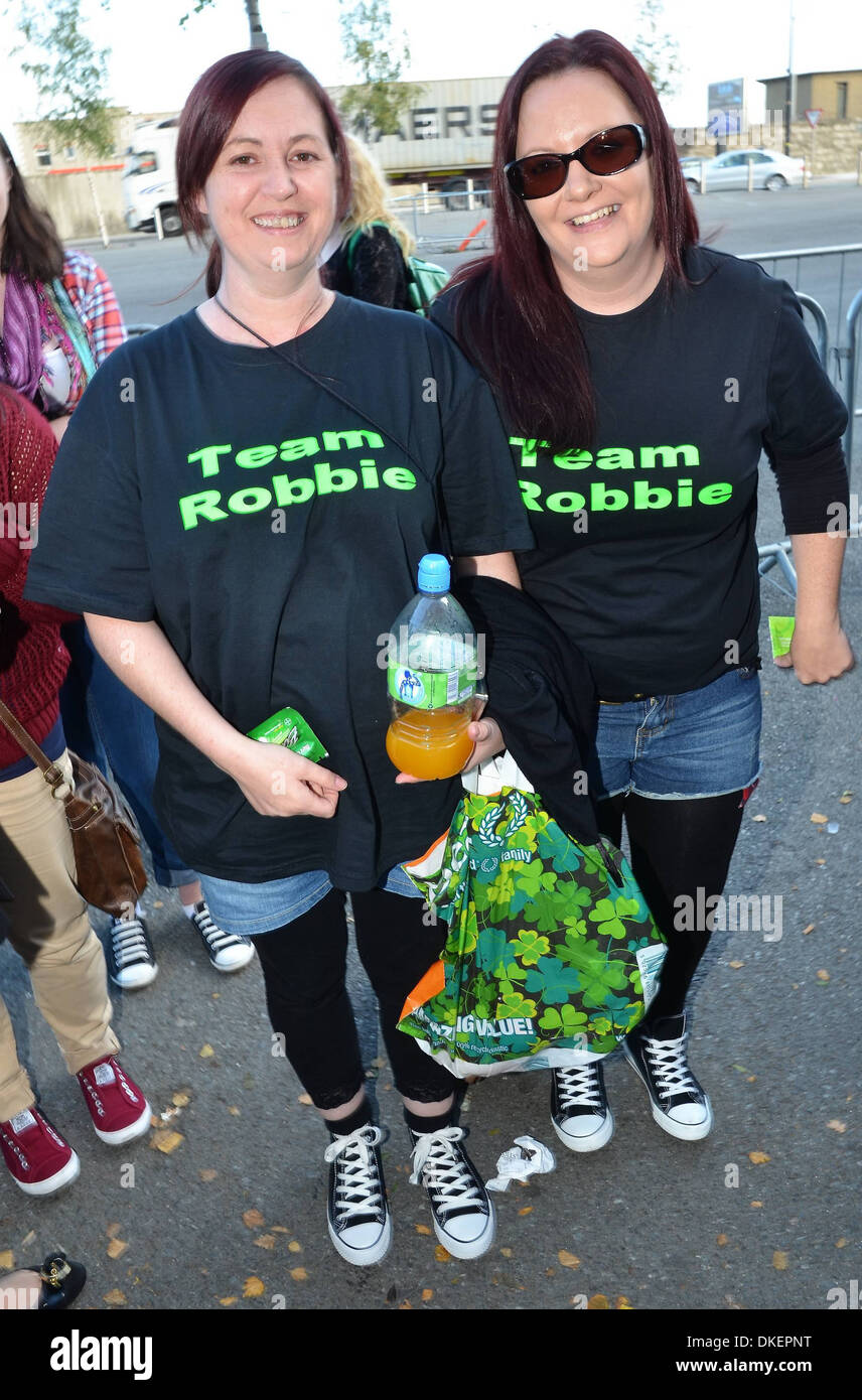 Caroline Codd Marie Murphy Robbie Williams fans gather at O2 ahead of ...