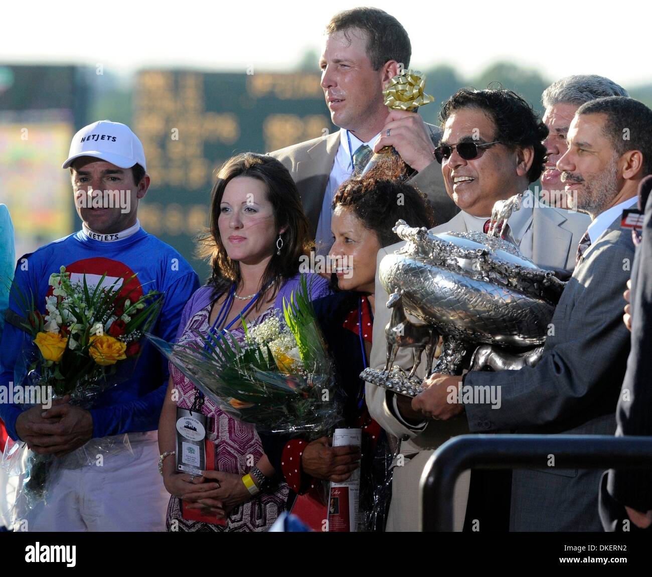 Jun 06, 2009 - Elmont, New York, USA - Jockey KENT DESORMEAUX (L) and ...