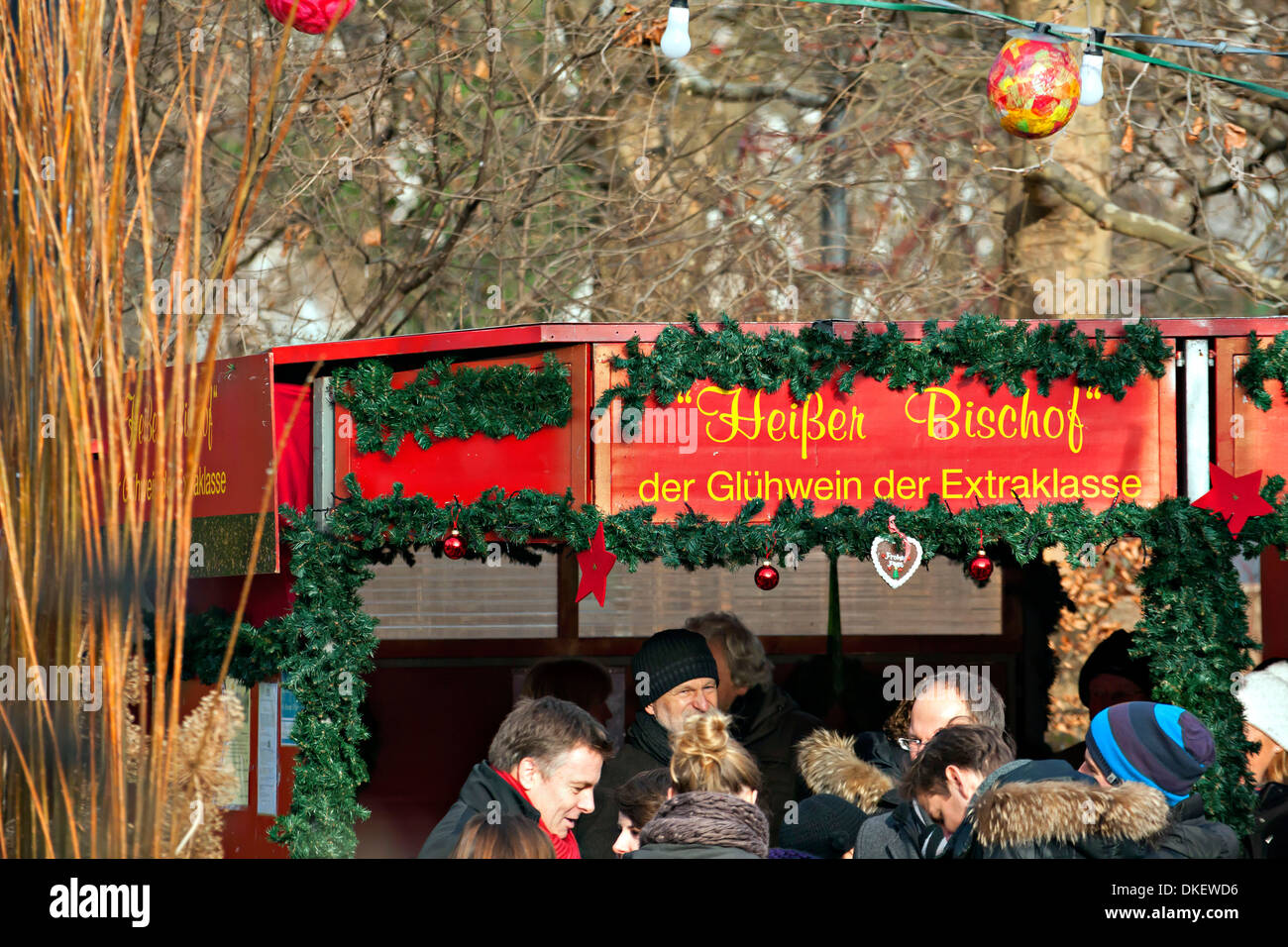 Christmas market decorations, Munich Germany Europe Stock Photo - Alamy