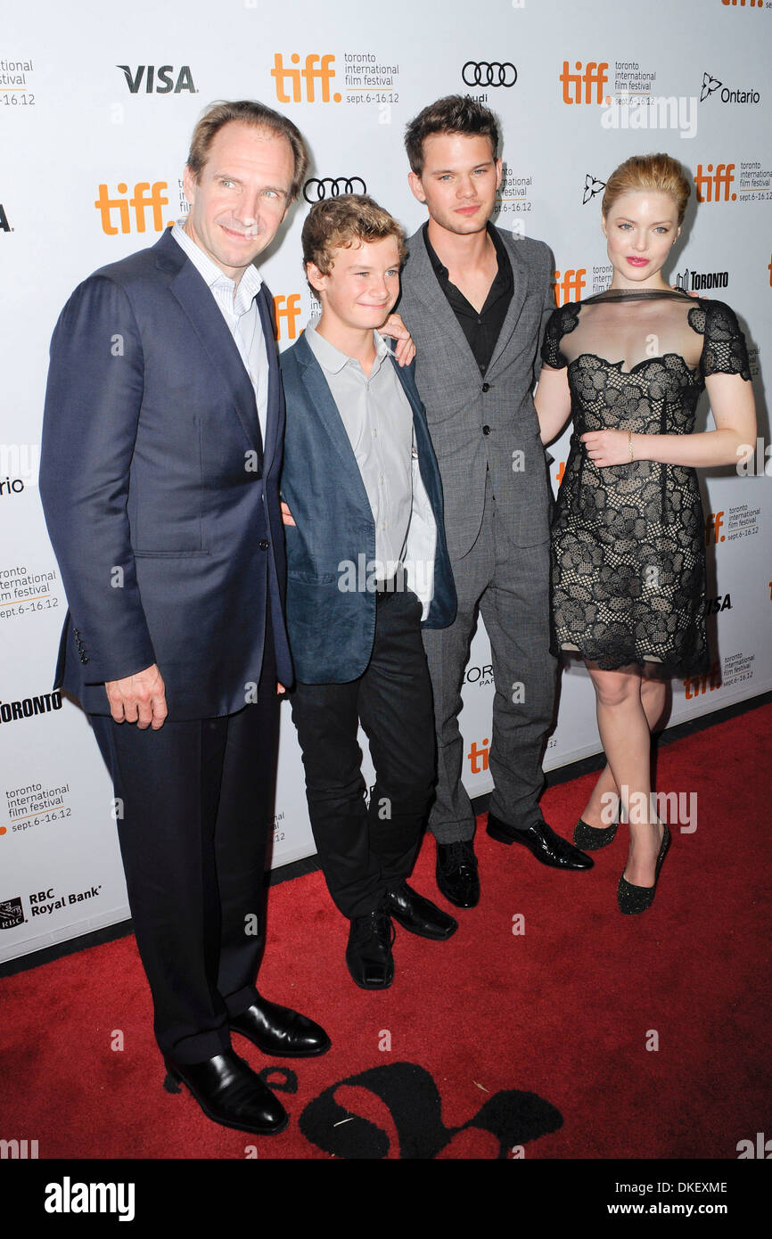 Ralph Fiennes Toby Irvine Jeremy Irvine and Holliday Grainger 2012 ...