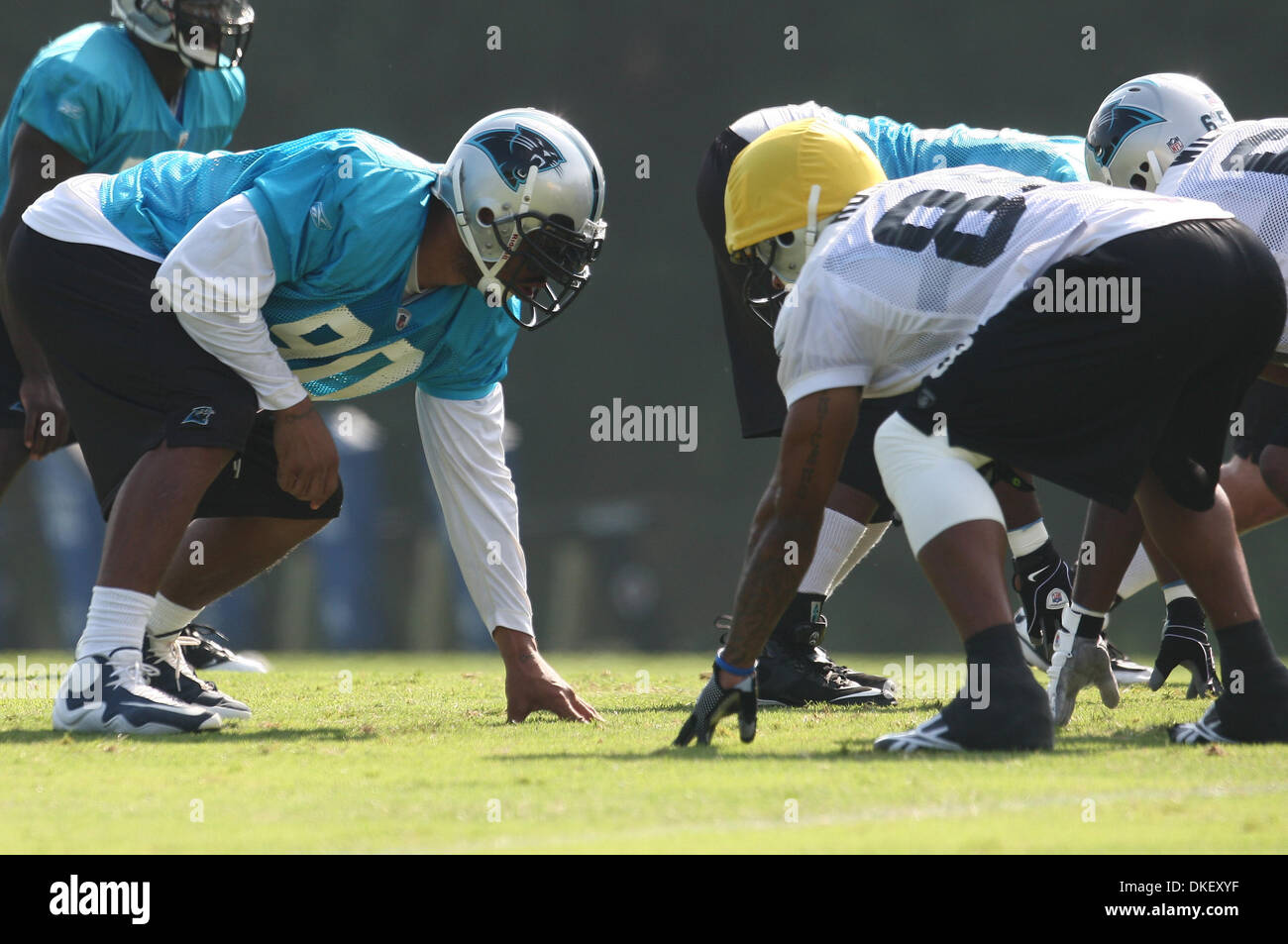 August 16, 2009: Carolina Panther defensive end Julius Peppers #90 ...