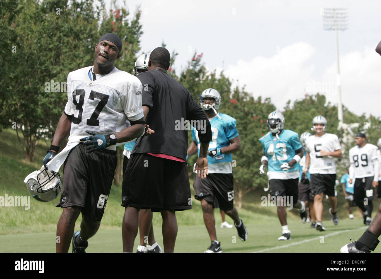 August 16, 2009: Carolina Panther wide receiver Muhsin Muhammad turns ...