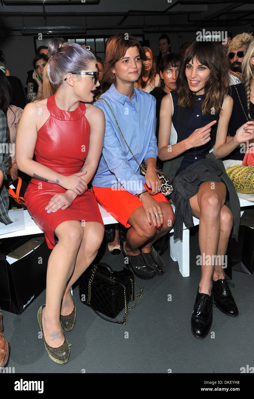 Kelly Osbourne Pixie Geldof and Alexa Chung London Fashion Week Spring ...