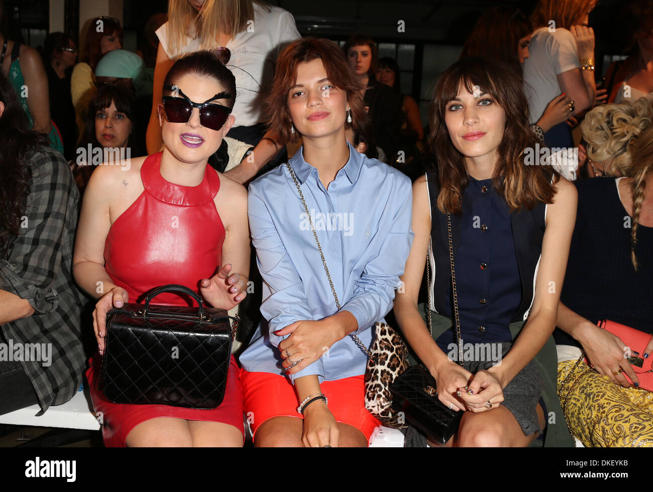 Kelly Osbourne Pixie Geldof and Alexa Chung London Fashion Week Spring ...