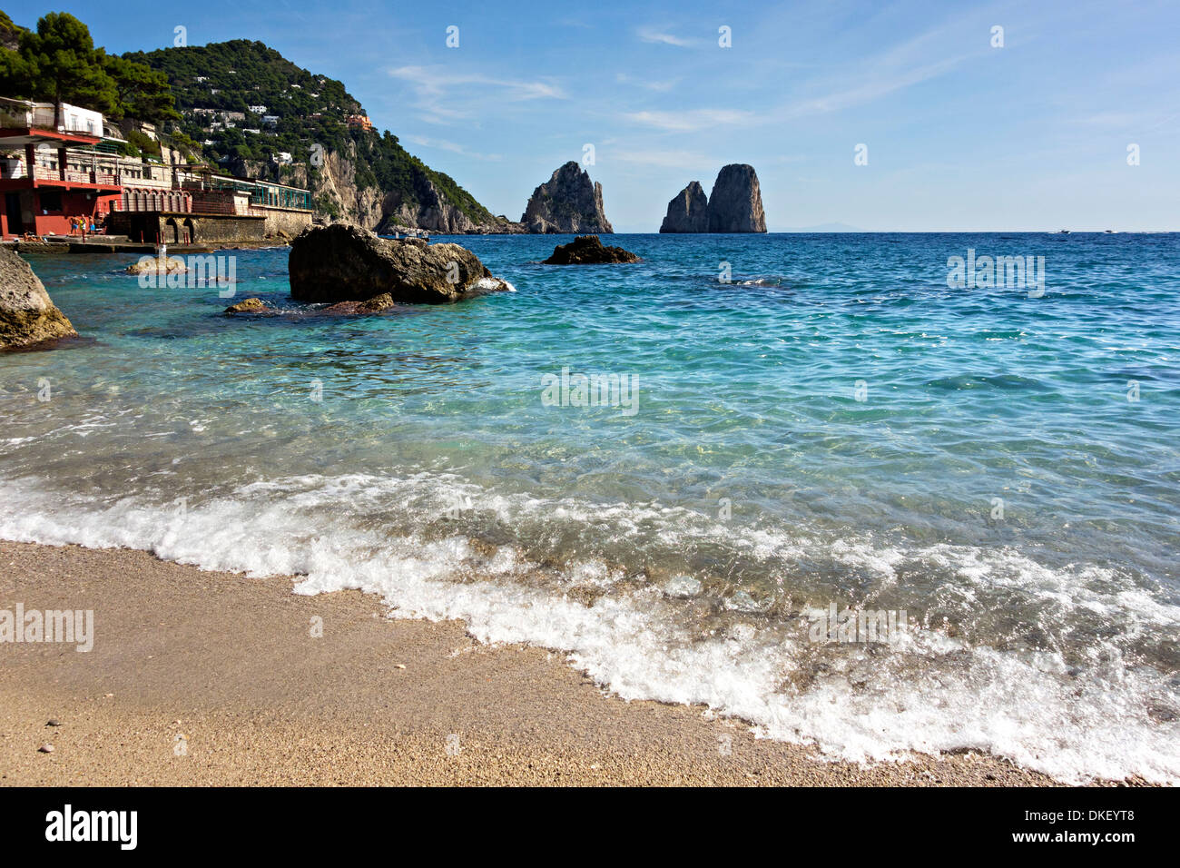 Beach marina piccola faraglioni shoreline hi-res stock photography and ...