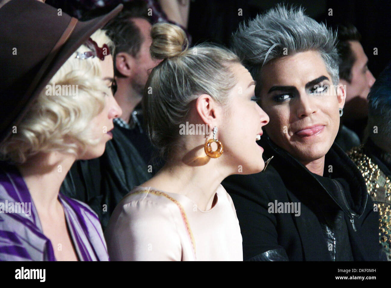 Mia Moretti and Adam Lambert Mercedes-Benz New York Fashion Week Spring ...