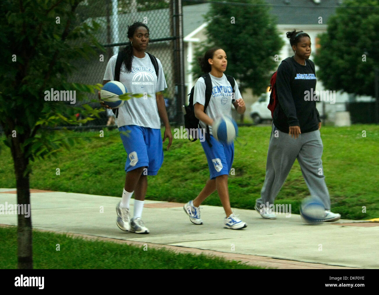 University of Kentucky women's basketball players from left: Victoria ...