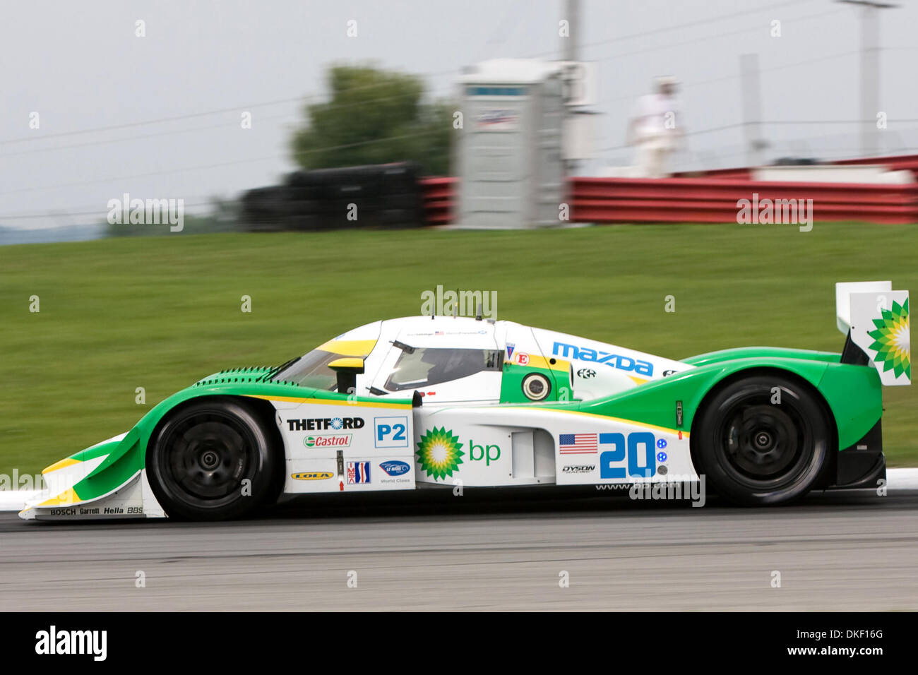 08 August 2009: The 20 Dyson Racing Team car driven by Butch Leitzinger ...