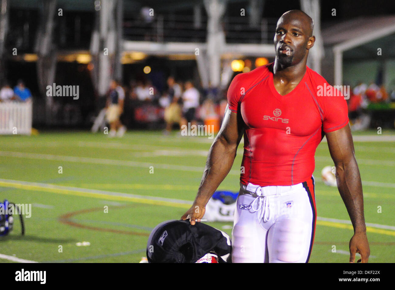 11 August 2009: Buffalo Bills safety Bryan Scott heads to the locker ...