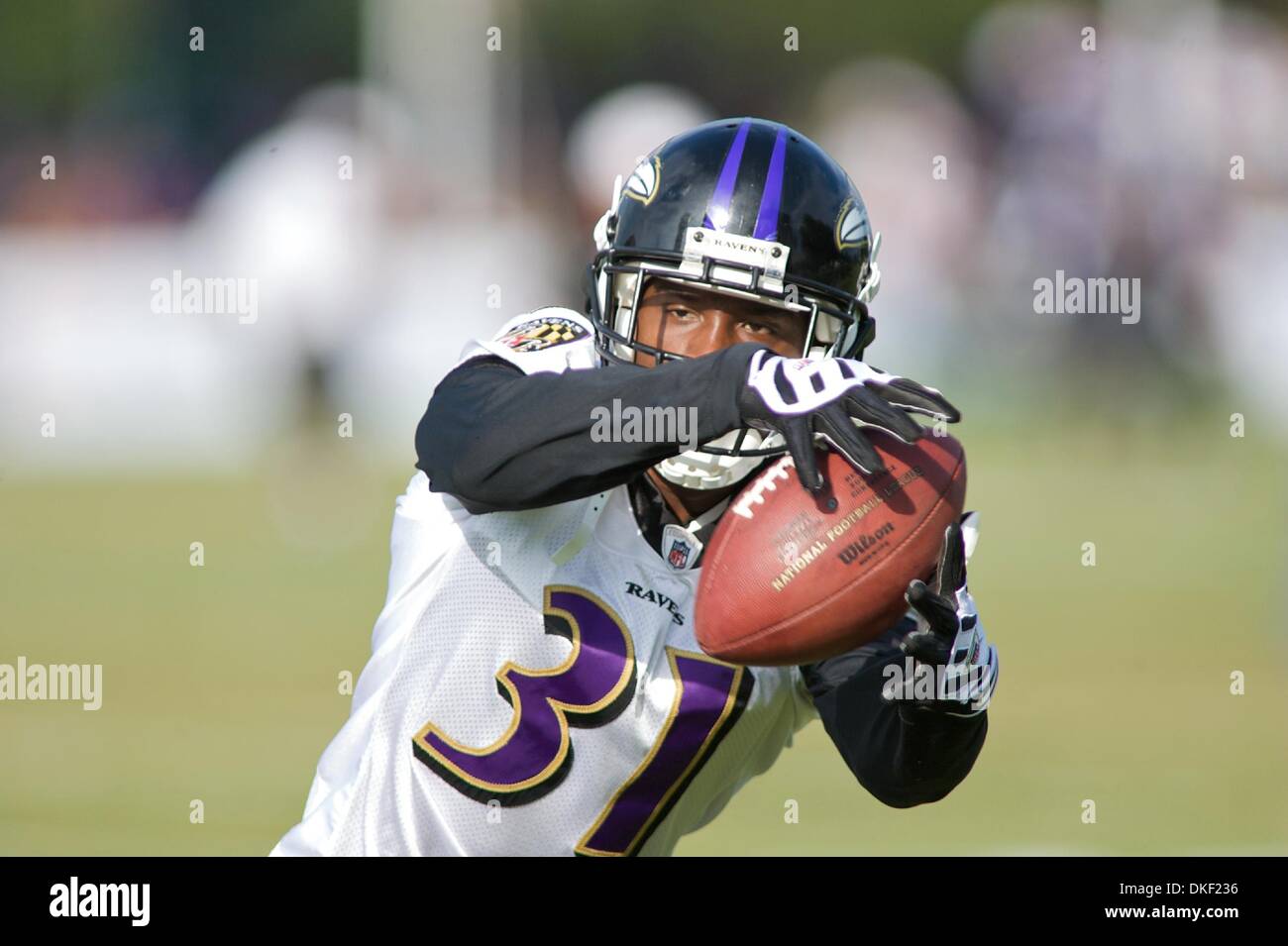 11 Aug. 2009: Baltimore Ravens Corner Back Fabian Washington during the ...