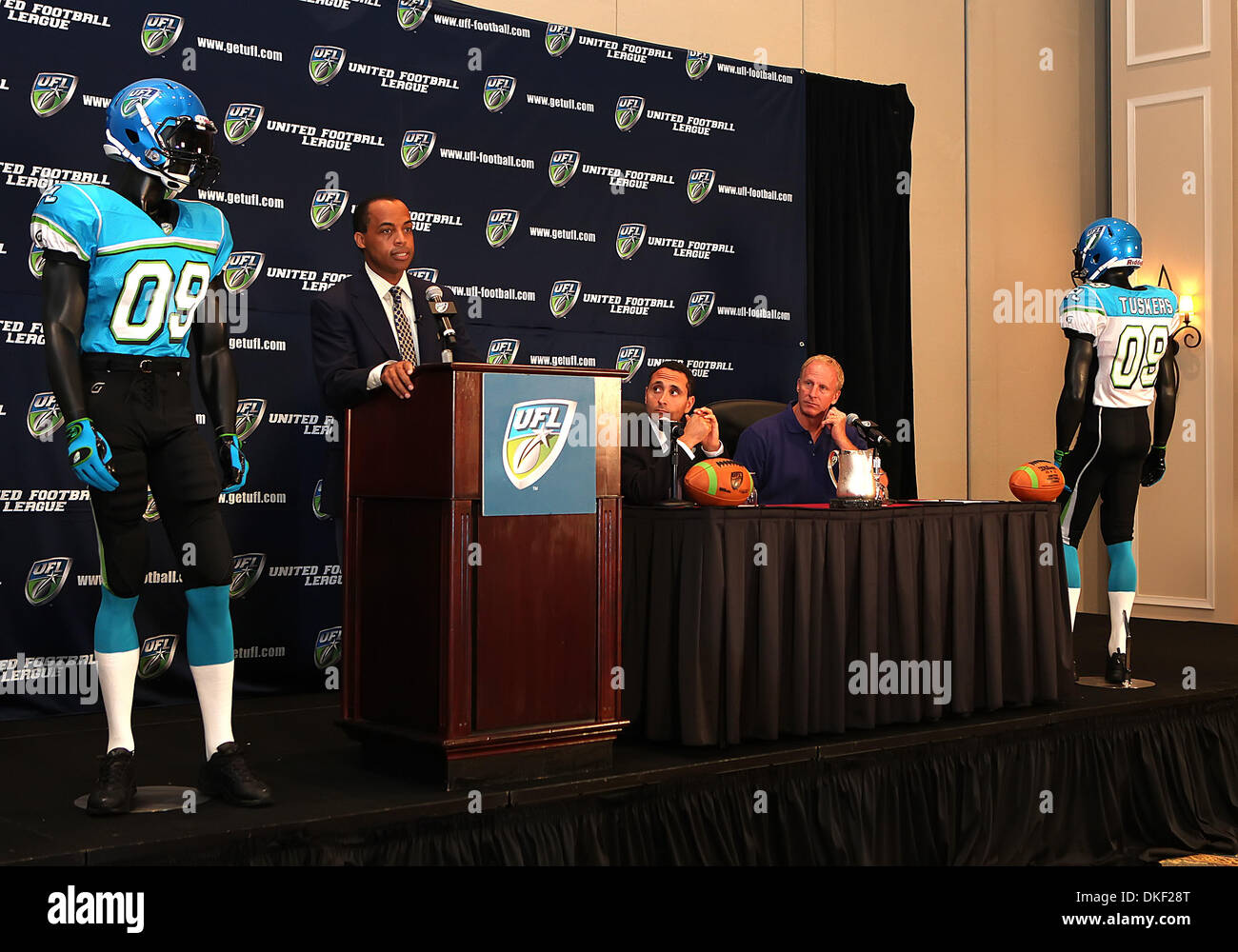 12 August 2009 ....United Football League Commissioner Michael Huyghue ...