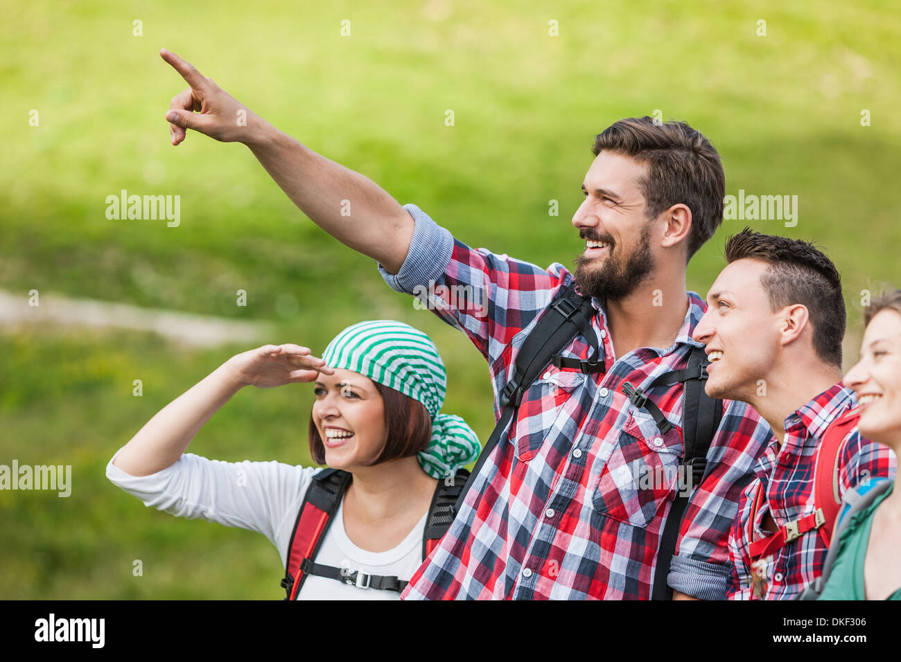 Four people pointing hi-res stock photography and images - Alamy