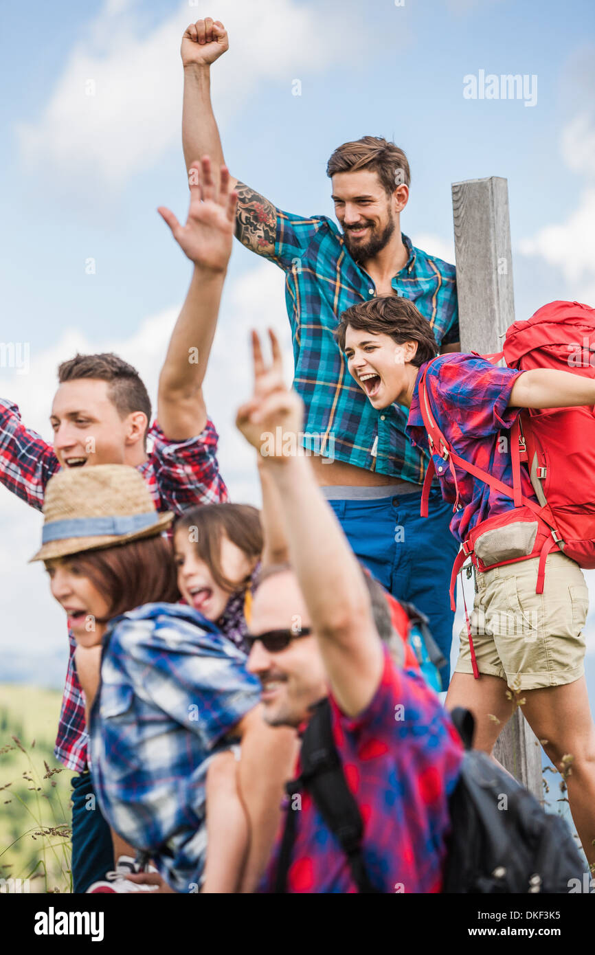 Cheering group hi-res stock photography and images - Alamy