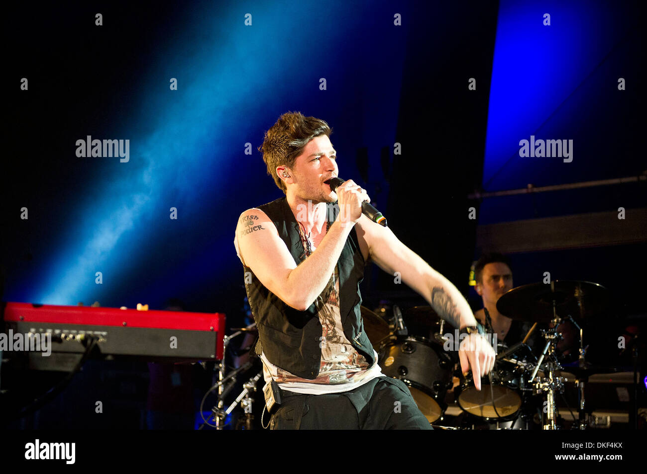 Danny O'Donoghue of Script performing live at Shepherds Bush Empire ...