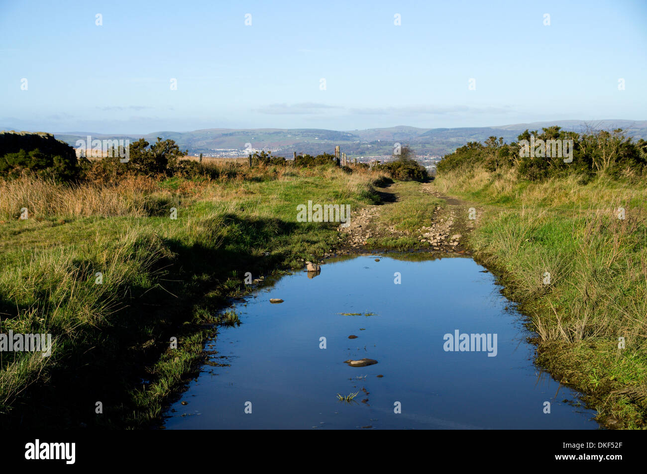 Rhymney Valley Ridgway Footpath, Mynydd Y Grug, Gwent, South Wales ...