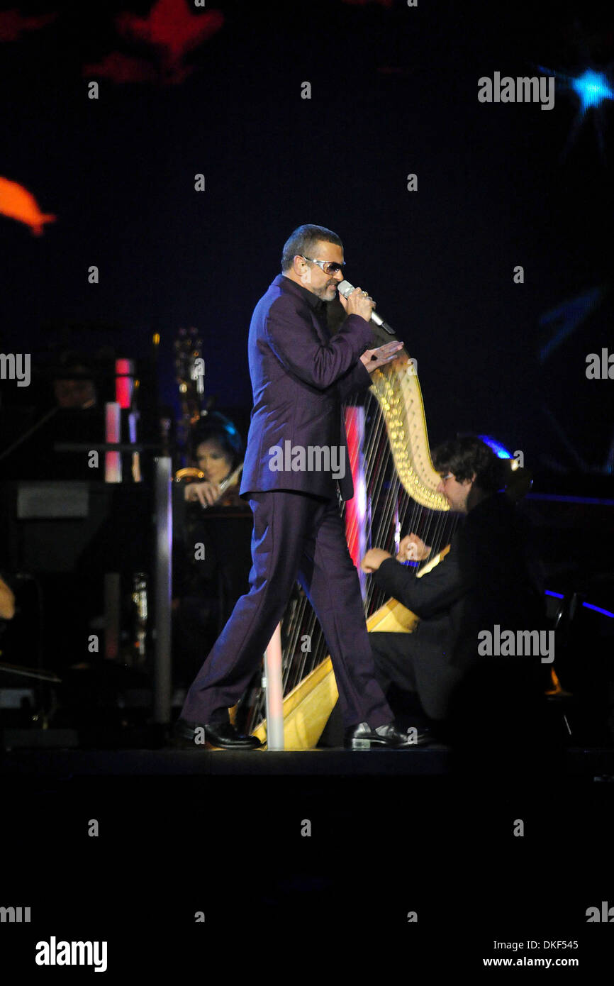George Michael performing his Symphonica Tour at LG Arena Birmingham ...