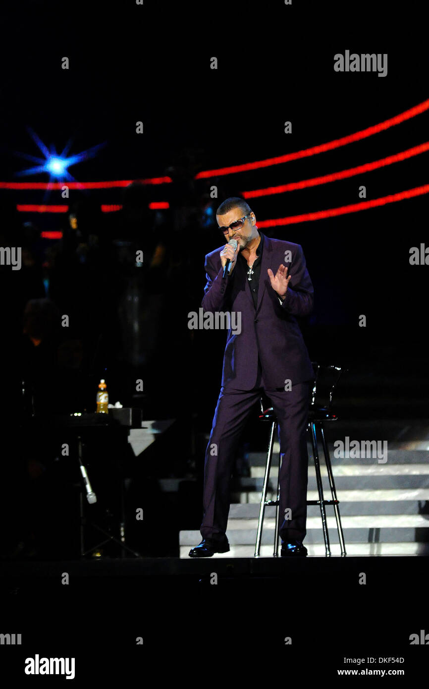 George Michael performing his Symphonica Tour at LG Arena Birmingham ...