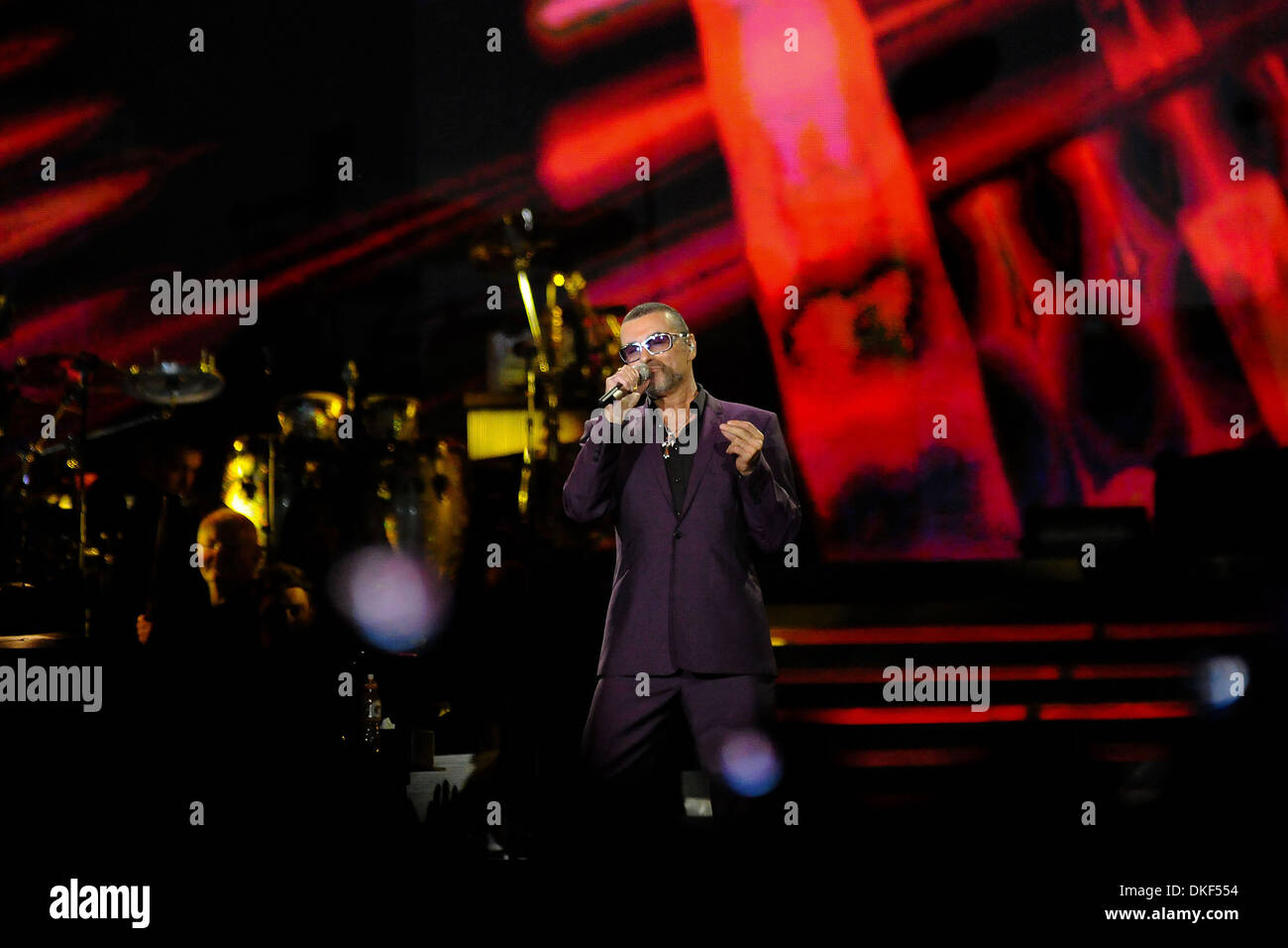 George Michael performing his Symphonica Tour at LG Arena Birmingham ...