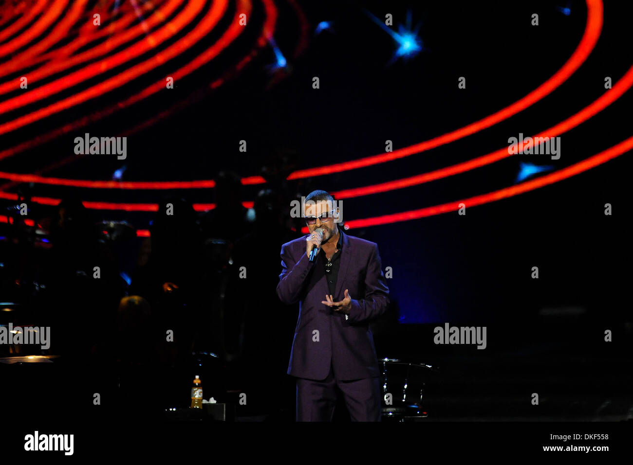 George Michael performing his Symphonica Tour at LG Arena Birmingham ...