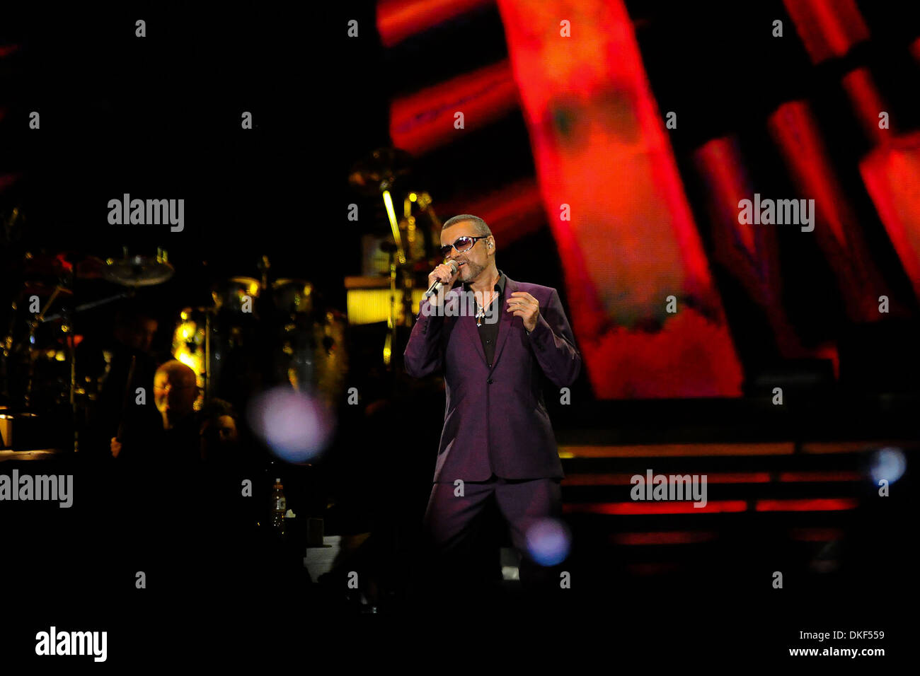 George Michael performing his Symphonica Tour at LG Arena Birmingham ...