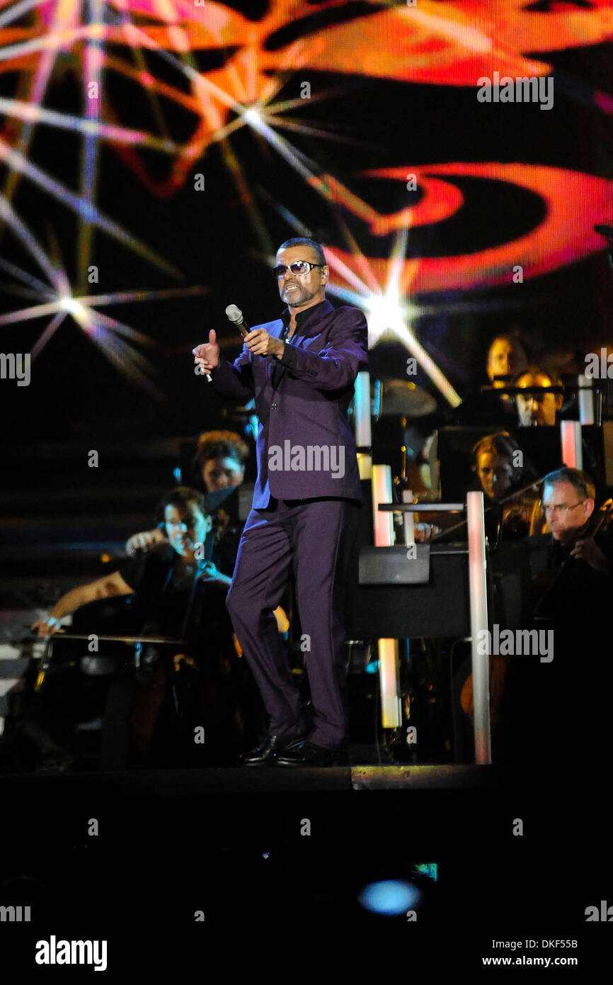 George Michael performing his Symphonica Tour at LG Arena Birmingham ...