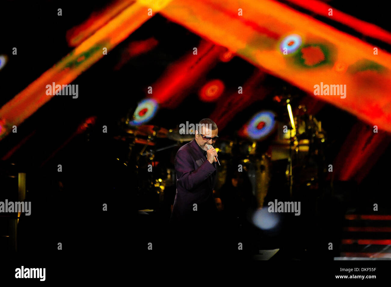 George Michael performing his Symphonica Tour at LG Arena Birmingham ...