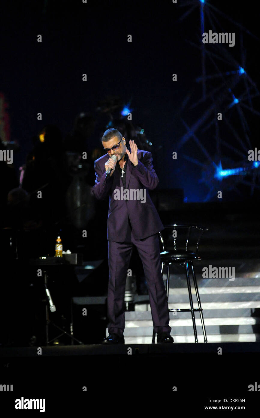 George Michael performing his Symphonica Tour at LG Arena Birmingham ...