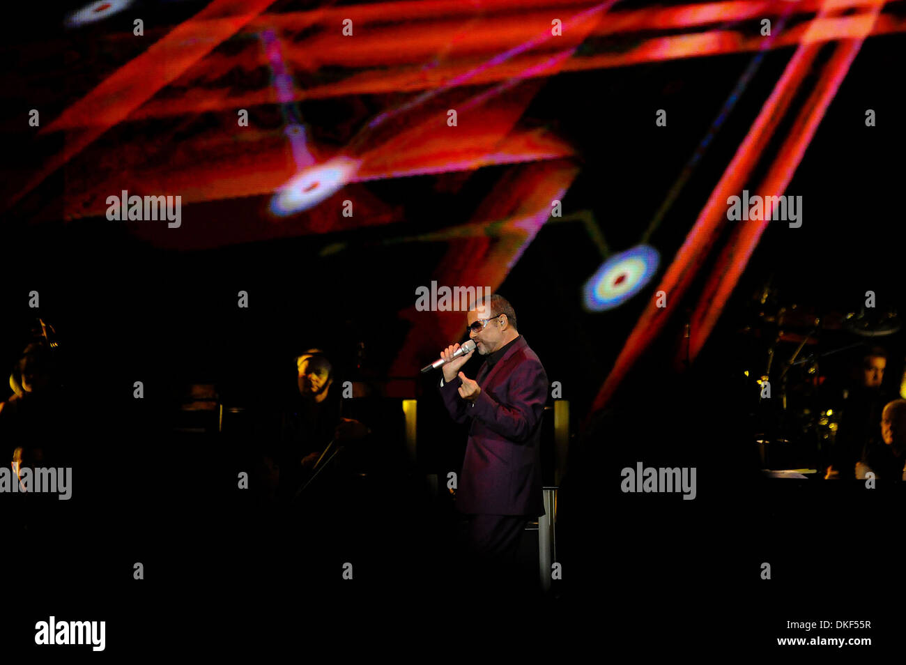 George Michael performing his Symphonica Tour at LG Arena Birmingham ...
